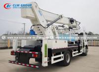 China ISUZU GIGA 34m Insulated Aerial Work Truck Articulated Folding Arm Dielectric Bucket 360 Rotation for sale
