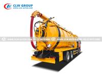 China FOTON 8x4 Heavy Duty Combination Sewer Cleaning Vacuum Truck High Pressure Jetting 20000L Tank for sale