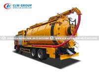China FOTON 8x4 Heavy Duty Combination Sewer Cleaning Vacuum Truck High Pressure Jetting 20000L Tank for sale