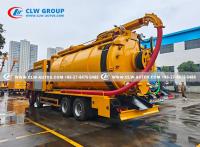 China FOTON 8x4 Heavy Duty Combination Sewer Cleaning Vacuum Truck High Pressure Jetting 20000L Tank for sale