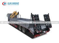 China HOWO 8x4 Service Truck 10 Ton XCMG Knuckle Boom Crane Hydraulic Ladder 400HP for sale