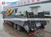China HOWO 8x4 Service Truck 10 Ton XCMG Knuckle Boom Crane Hydraulic Ladder 400HP for sale
