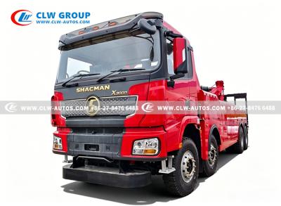 China Shacman X3000 420HP 8x4 Integrated Wrecker Truck 50 Tonne Recovery Capacity for sale