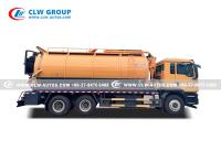 China 18m³ Combination Sewer Cleaning Truck 3500 psi High Pressure Jetting 8m Vacuum Suction for sale