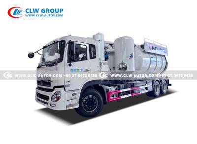 China Dongfeng 6x4 Sand Suction Truck 12-15m³ Tank 380HP Cyclone Dust Collector Two Stage Overflow Protection for sale