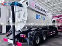 China Dongfeng 6x4 Sand Suction Truck 12-15m³ Tank 380HP Cyclone Dust Collector Two Stage Overflow Protection for sale