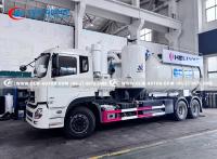 China Dongfeng 6x4 Sand Suction Truck 12-15m³ Tank 380HP Cyclone Dust Collector Two Stage Overflow Protection for sale