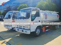 China ISUZU 100P RHD 4x2 5000L Fuel Tanker Truck 120HP Anti-Corrosion Tank for Mobile Refueling for sale