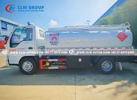 China ISUZU 100P RHD 4x2 5000L Fuel Tanker Truck 120HP Anti-Corrosion Tank for Mobile Refueling for sale