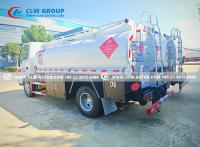 China ISUZU 100P RHD 4x2 5000L Fuel Tanker Truck 120HP Anti-Corrosion Tank for Mobile Refueling for sale