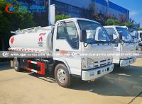 China ISUZU 100P RHD 4x2 5000L Fuel Tanker Truck 120HP Anti-Corrosion Tank for Mobile Refueling for sale