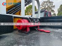 China FAW JK6 6x4 Crane Truck 320HP 25T Payload XCMG Folding Boom with Hydraulic Ramp for sale