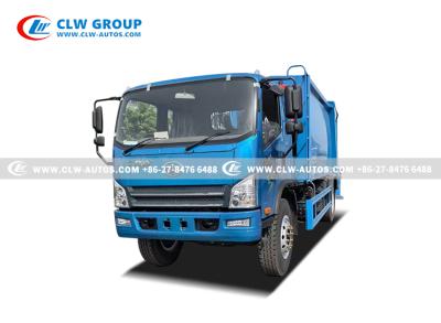 China FAW 4x2 14m³ Rear-Loading Compactor Garbage Truck Q345 Steel Body 160HP for sale