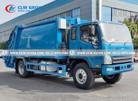 China FAW 4x2 14m³ Rear-Loading Compactor Garbage Truck Q345 Steel Body 160HP for sale