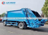 China FAW 4x2 14m³ Rear-Loading Compactor Garbage Truck Q345 Steel Body 160HP for sale
