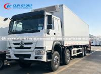 China HOWO 8x4 Refrigerated Truck 400HP 20-30 Ton Payload 58.8m³ Cargo Volume Cold Chain Logistics for sale