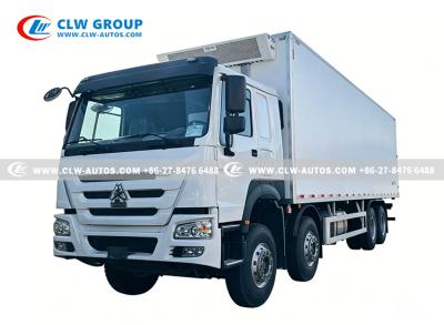 China HOWO 8x4 Refrigerated Truck 400HP 20-30 Ton Payload 58.8m³ Cargo Volume Cold Chain Logistics for sale