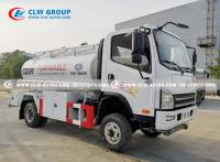 China FAW 5,000L Fuel Bowser 4x2 Diesel Tanker Truck Carbon Steel Tank for Urban and Remote Refueling for sale