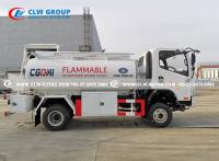 China FAW 5,000L Fuel Bowser 4x2 Diesel Tanker Truck Carbon Steel Tank for Urban and Remote Refueling for sale