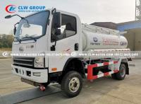China FAW 5,000L Fuel Bowser 4x2 Diesel Tanker Truck Carbon Steel Tank for Urban and Remote Refueling for sale