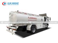 China FAW 4x2 Mini Fuel Tanker Truck 3000-5000L Q235 Carbon Steel Tank Euro II Diesel Engine for sale