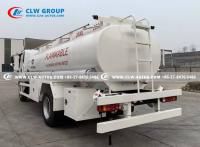 China FAW 4x2 Mini Fuel Tanker Truck 3000-5000L Q235 Carbon Steel Tank Euro II Diesel Engine for sale