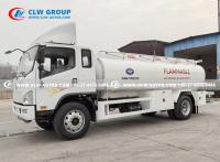 China FAW 4x2 Mini Fuel Tanker Truck 3000-5000L Q235 Carbon Steel Tank Euro II Diesel Engine for sale