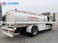 China FAW 4x2 Mini Fuel Tanker Truck 3000-5000L Q235 Carbon Steel Tank Euro II Diesel Engine for sale