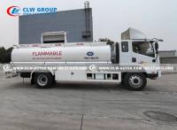 China FAW 4x2 Mini Fuel Tanker Truck 3000-5000L Q235 Carbon Steel Tank Euro II Diesel Engine for sale