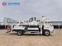 China 55m Telescopic Aerial Work Platform Truck 400kg Bucket Dongfeng Chassis 220HP for sale
