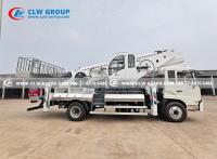 China 55m Telescopic Aerial Work Platform Truck 400kg Bucket Dongfeng Chassis 220HP for sale