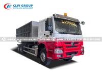 China Sinotruk HOWO RHD 6x4 25 Ton Hydraulic Hook Lift Truck Weichai 400HP Engine for sale