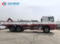 China Sinotruk HOWO RHD 6x4 25 Ton Hydraulic Hook Lift Truck Weichai 400HP Engine for sale
