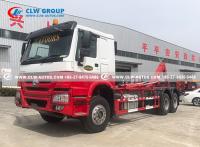 China Sinotruk HOWO RHD 6x4 25 Ton Hydraulic Hook Lift Truck Weichai 400HP Engine for sale
