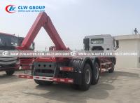 China Sinotruk HOWO RHD 6x4 25 Ton Hydraulic Hook Lift Truck Weichai 400HP Engine for sale