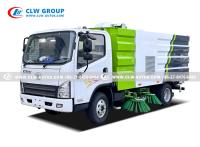 China FAW RHD 5.5m³ Road Sweeper Truck Right-Hand Drive Vacuum Sweeper 130hp Dual-Engine for sale