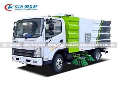 China FAW RHD 5.5m³ Road Sweeper Truck Right-Hand Drive Vacuum Sweeper 130hp Dual-Engine for sale