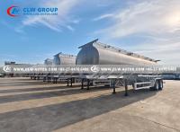 China 38000L 3-Compartment Aluminum Fuel Tank Semi-Trailer for Bulk Gasoline Diesel Transport for sale
