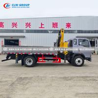 China HOWO 5 Ton Knuckle Boom Crane Truck 140HP XCMG Crane for Lifting and Hauling for sale