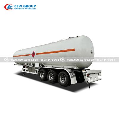 China 59.5CBM 3 Axle LPG Tank Semi Trailer for Nigeria Customized 59.5m³ Capacity for sale