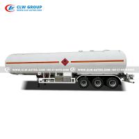 China 59.5CBM 3 Axle LPG Tank Semi Trailer for Nigeria Customized 59.5m³ Capacity for sale