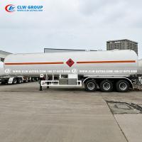 China 59.5CBM 3 Axle LPG Tank Semi Trailer for Nigeria Customized 59.5m³ Capacity for sale