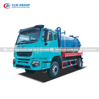 China Sinotruk Howo 4x2 Sewage Suction Truck 220HP Jurop PN155 Vacuum Pump RHD for sale