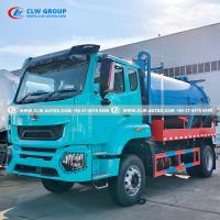 China Sinotruk Howo 4x2 Sewage Suction Truck 220HP Jurop PN155 Vacuum Pump RHD for sale