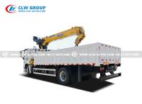 China ISUZU GIGA 8x4 16 Ton Straight Boom Crane Truck 350HP Euro IV 360 Rotation for sale
