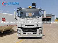 China ISUZU GIGA 8x4 16 Ton Straight Boom Crane Truck 350HP Euro IV 360 Rotation for sale