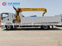 China ISUZU GIGA 8x4 16 Ton Straight Boom Crane Truck 350HP Euro IV 360 Rotation for sale