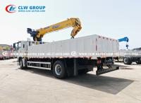China ISUZU GIGA 8x4 16 Ton Straight Boom Crane Truck 350HP Euro IV 360 Rotation for sale