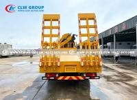 China Sinotruk HOWO 6x4 Flatbed Wrecker Truck 10 Ton Knuckle Boom Crane 25000kg GVW for sale