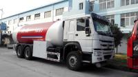China Howo 20000L LPG Gas Tanker Truck 10 Ton Capacity Diesel Left Hand Drive for sale